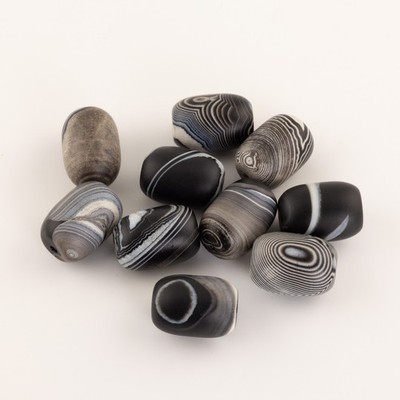 Himalayan Regions Banded Agate Beads Lot [Length : 8in, 53gram] | eBay