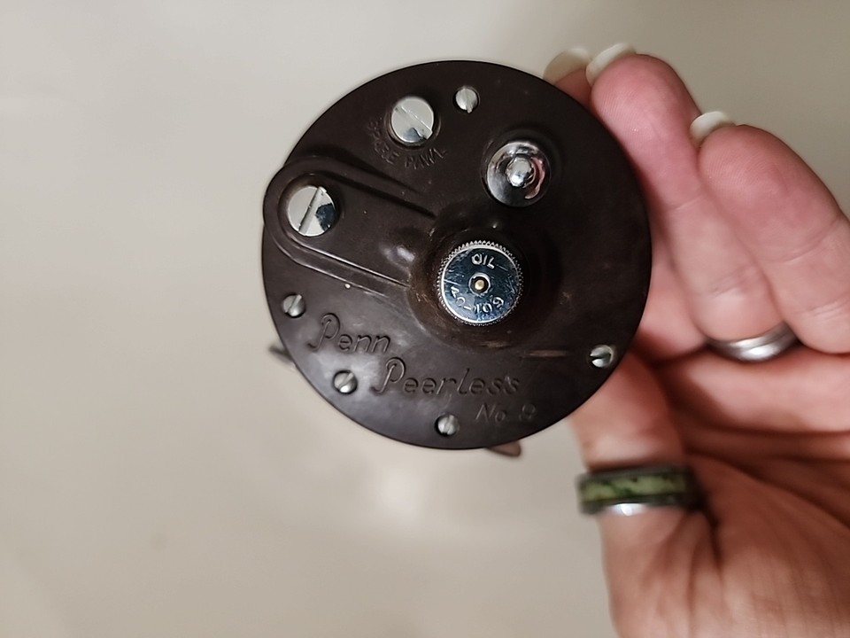 Vintage Penn Peerless Reel NO. 9 Level Wind Salt Water Fishing USA | eBay