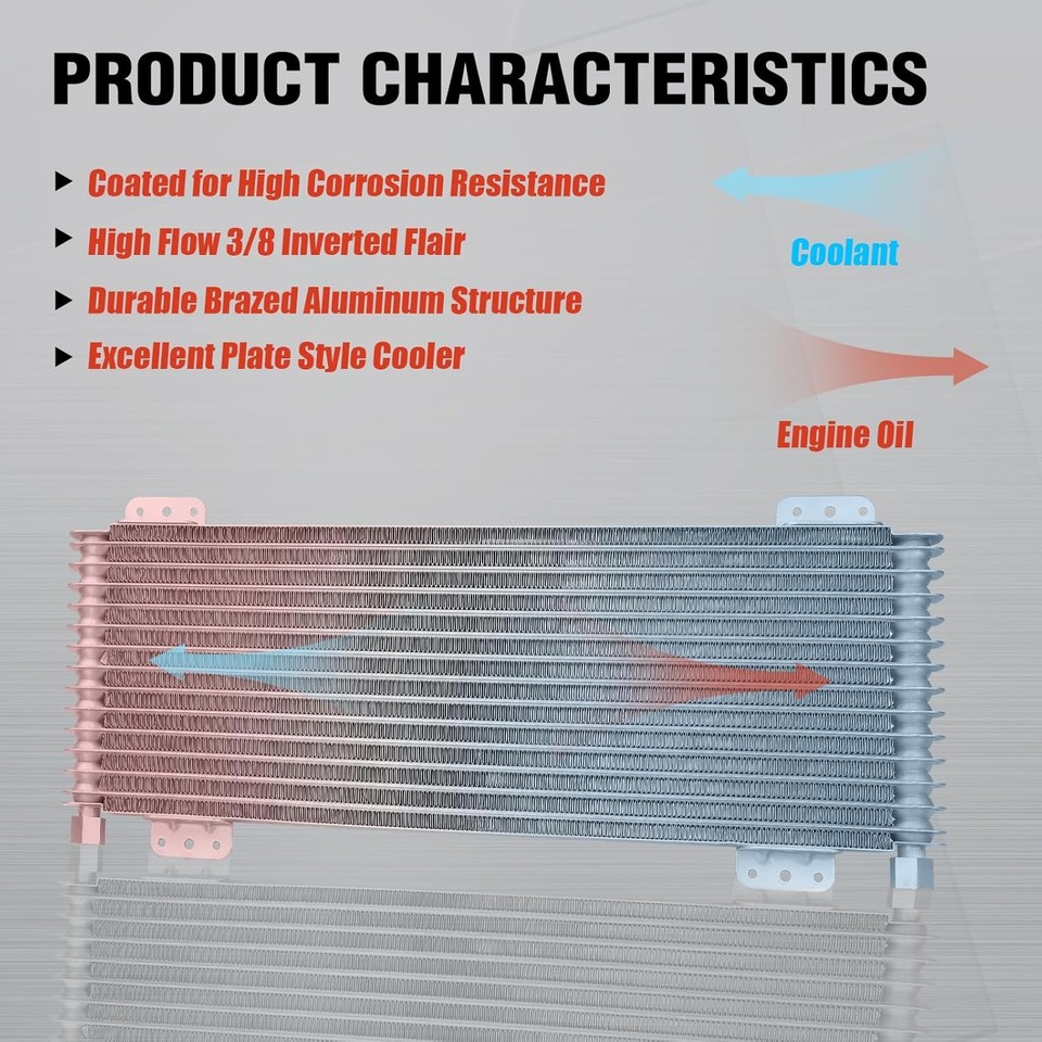 Tru Cool 40K Transmission Cooler Transmission Oil Cooler GVW Max 40,000 ...