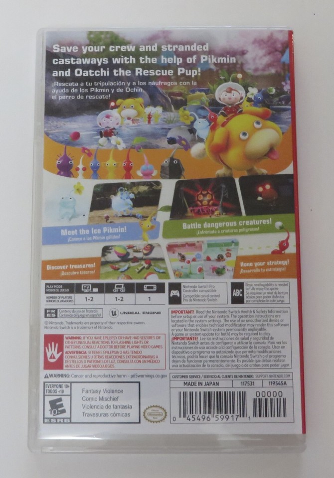 Replacement Case (NO GAME) Pikmin 4 Nintendo Switch | eBay