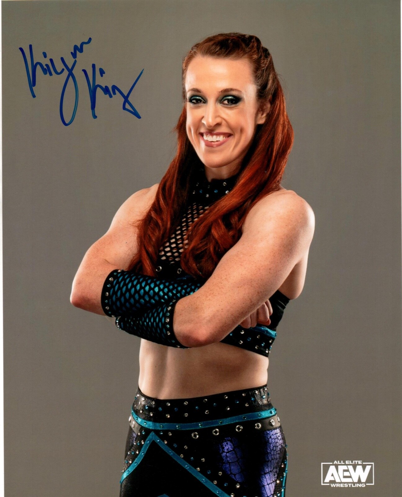 KiLynn King Signed 8x10 AEW Wrestling Photo Wrestler WWE Wrestler Dark ...