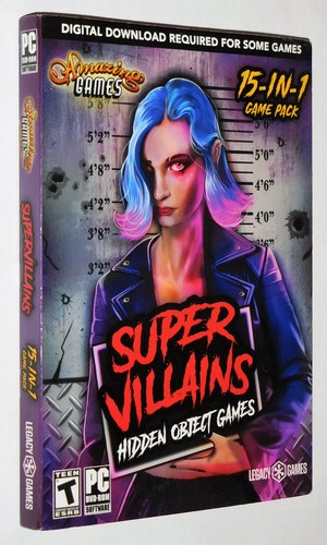 Super Villians 15 Amazing Hidden Object Games PC DVD-Rom Legacy * Never ...