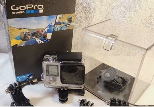 GoPro Hero 4 Black 4K Edition Action HD Camera w/extras Waterproof 12MP ...