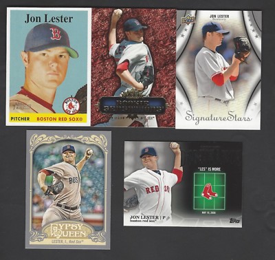 Jon Lester 5 Different cards - Inserts and Premium Issue too!! MINT! | eBay