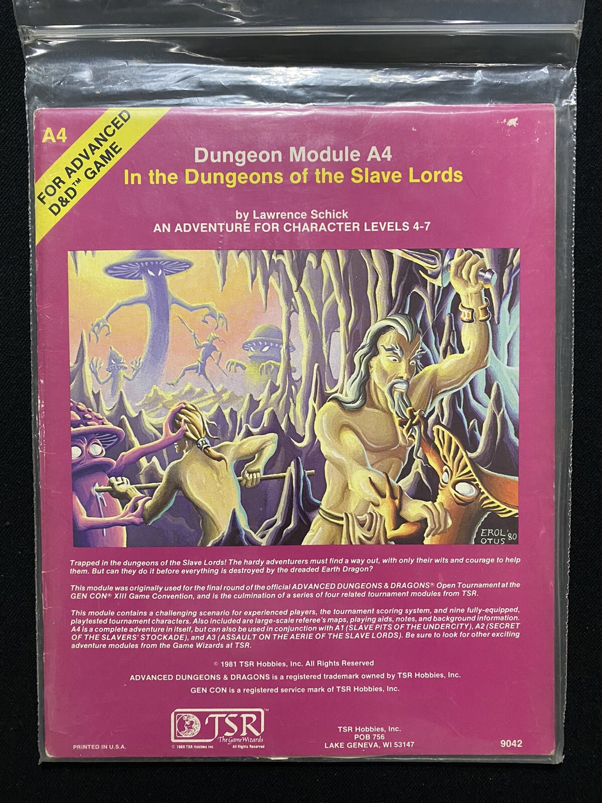 Dungeon Module A4 In The Dungeons of the Slave Lords | eBay