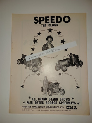 Speedo the Clown, The Golddiggers from Dean Martin show 1973 8x11 ...