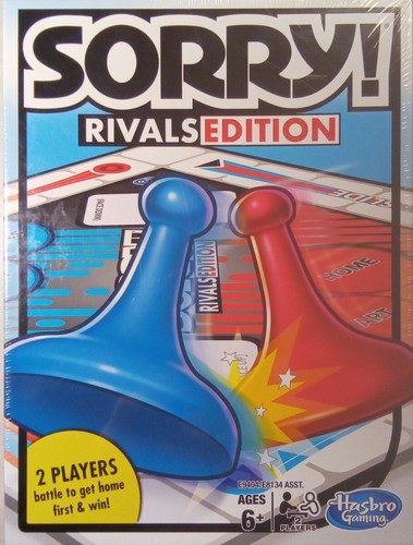 Hasbro Gaming. SORRY. Rivals Edition. 2 Players. Age 6+. | eBay