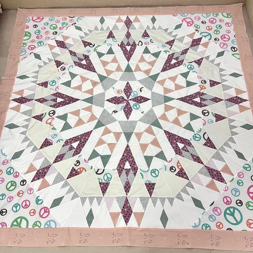 Handmade Montana Laundry Basket Cotton Patchwork quilt top/topper 86x86" | eBay