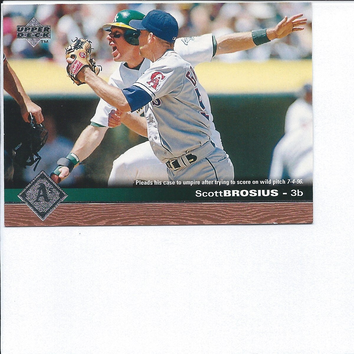1996 Scott Brosius Upper Deck Card Oakland Athletics #127 | eBay