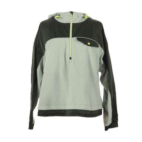 Athleta Zion Green Microfleece 1/2 Zip Oversized Boxy Fit Jacket Size ...