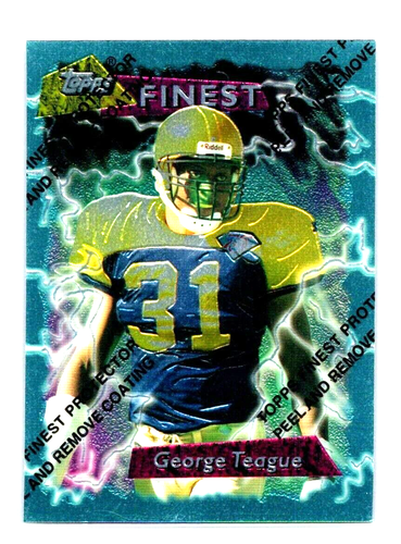 1995 NFL Topps Finest George Teague #134 Green Bay Packers 95-TF-FBC | eBay