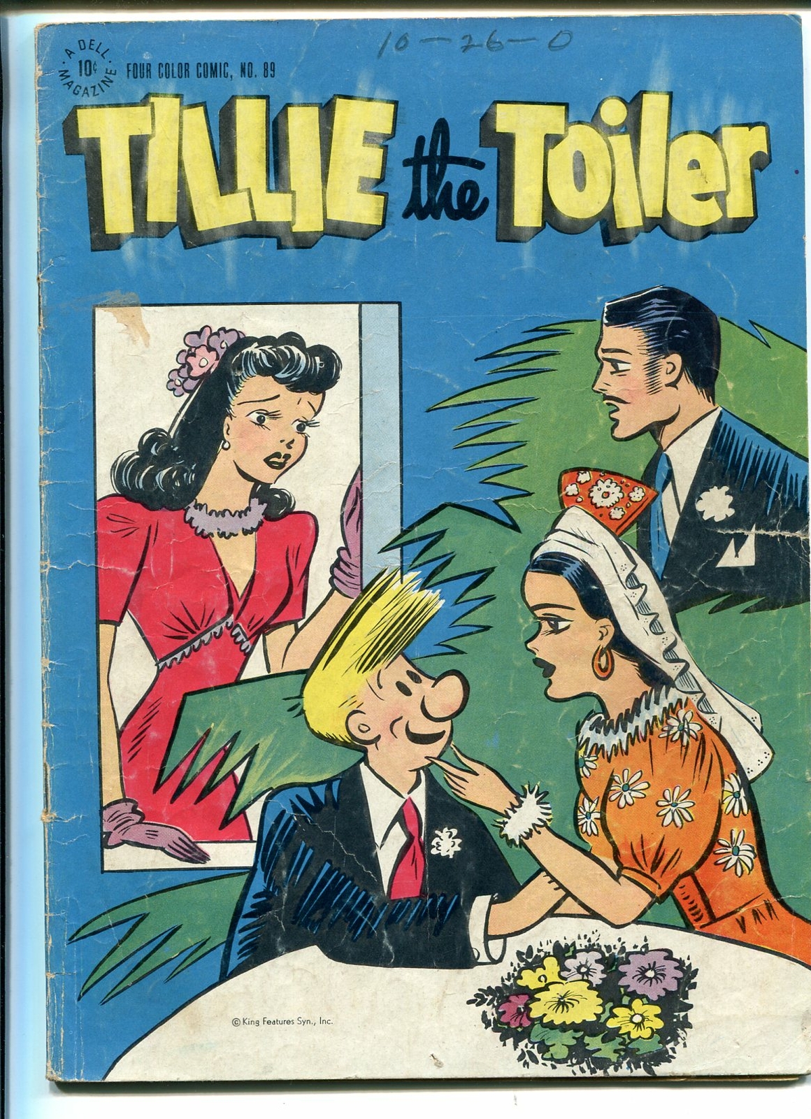 TILLIE THE TOILER #89 1945-DELL-FOUR COLOR COMICS-good+ | eBay
