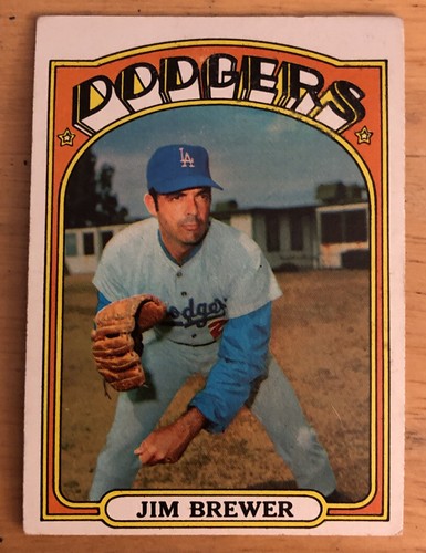 1972 Topps Jim Brewer Baseball Card #151 Brewers Low-Grade Poor Creased ...
