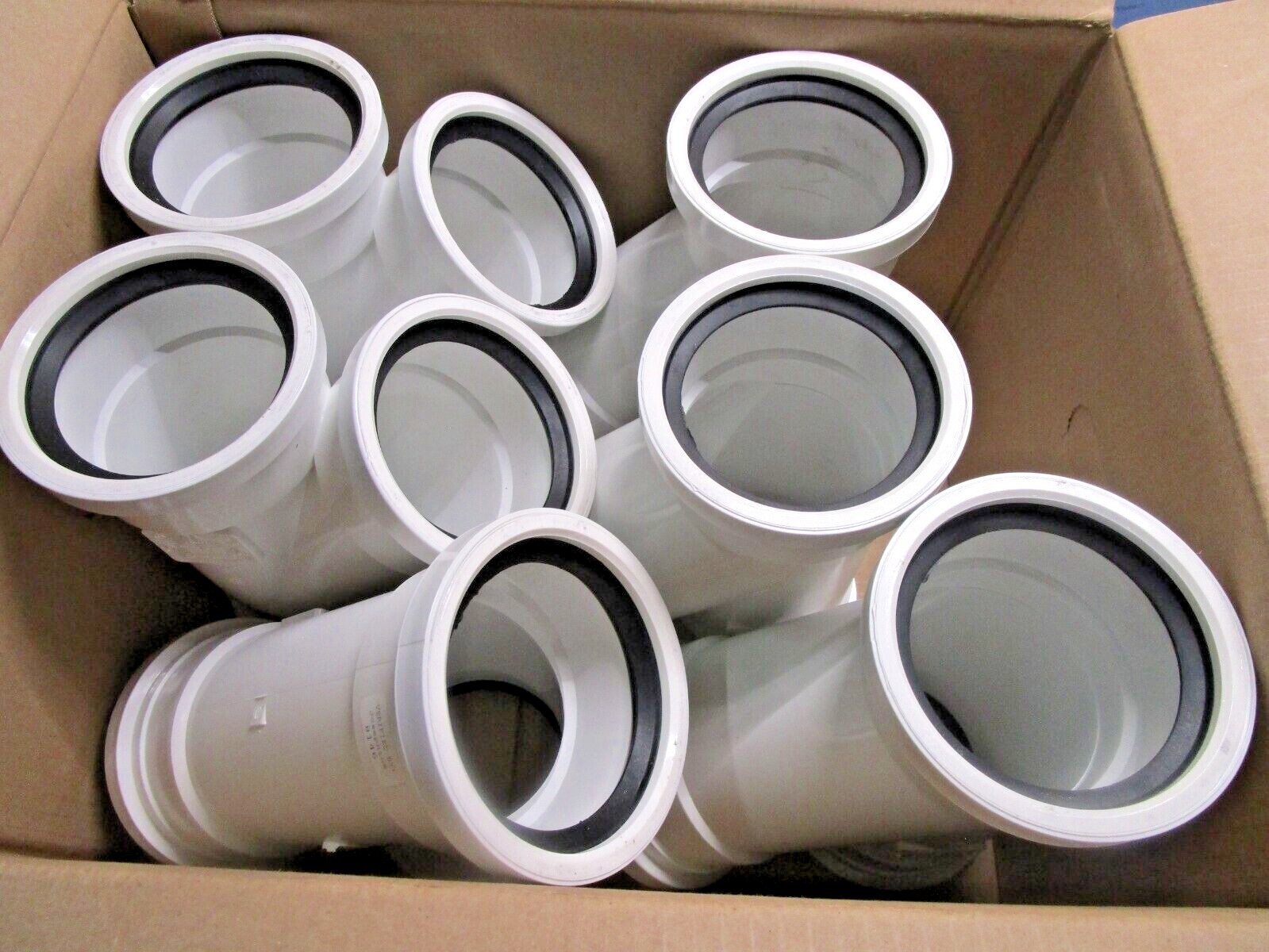 6X TRENCH TOUGH PLUS / RING-TITE 4" GASKET PVC STRAIGHT 45° SEWER DR35 ...
