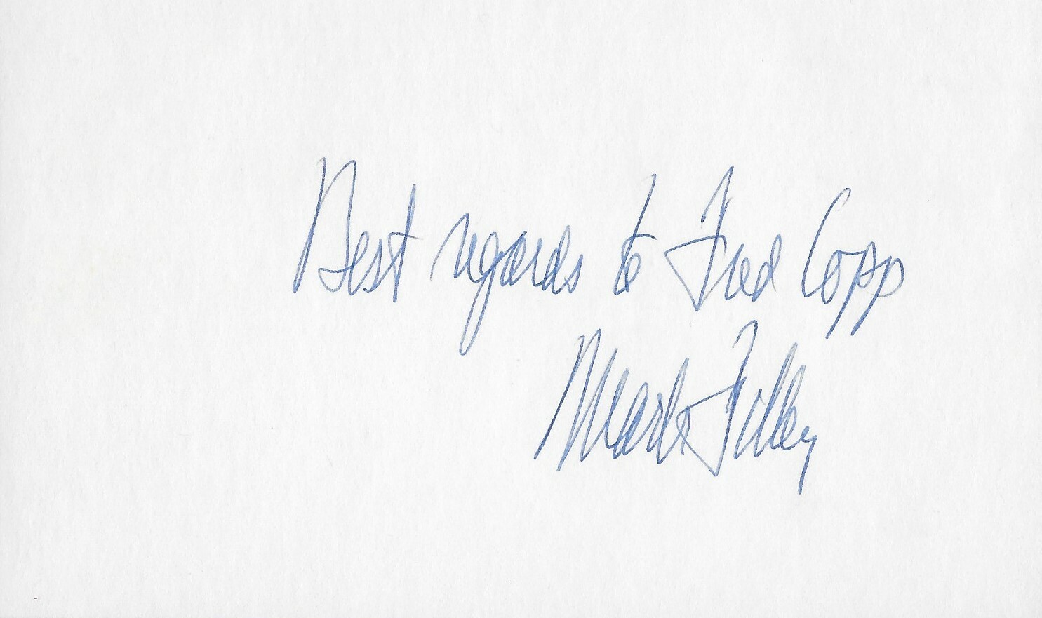 Mark Filley autographed 3 x 5 index card MLB Guaranteed to Pass | eBay