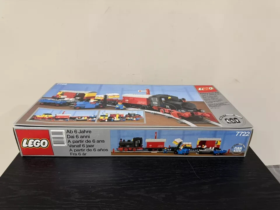LEGO Trains: Steam Cargo Train Set 7722 - New Sealed Rare Vintage 4.5 V ...