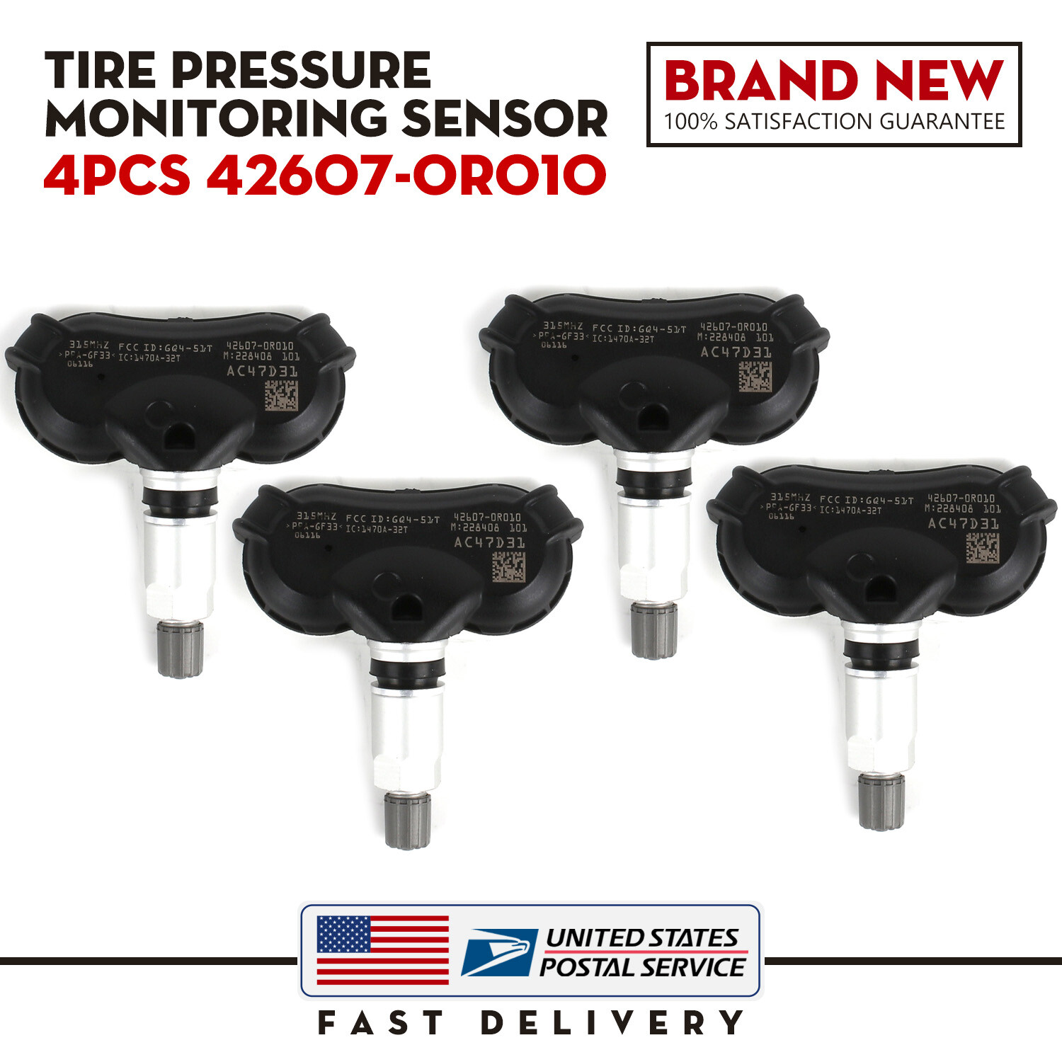 4PCS OEM For 2014-2020 Toyota Highlander TPMS Tire Pressure Sensor ...