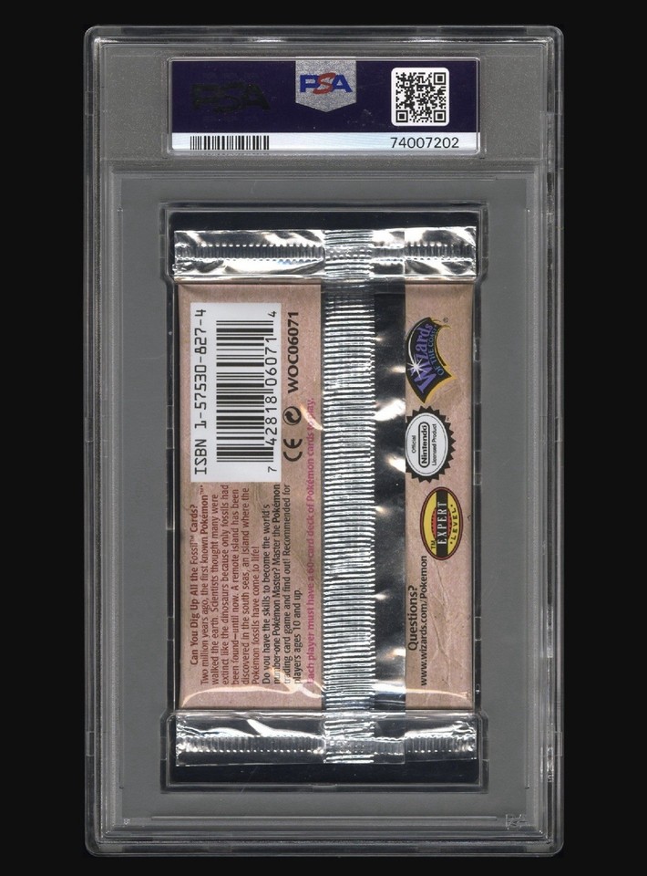 1999 WOTC-POKEMON FOSSIL 1ST EDITION FOIL PACK-AERODACTYL PSA 8 ...