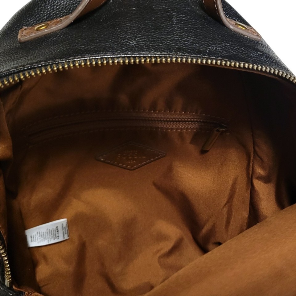 Fossil Felicity Mini Backpack Leather Black Adjustable Straps Satchel ...