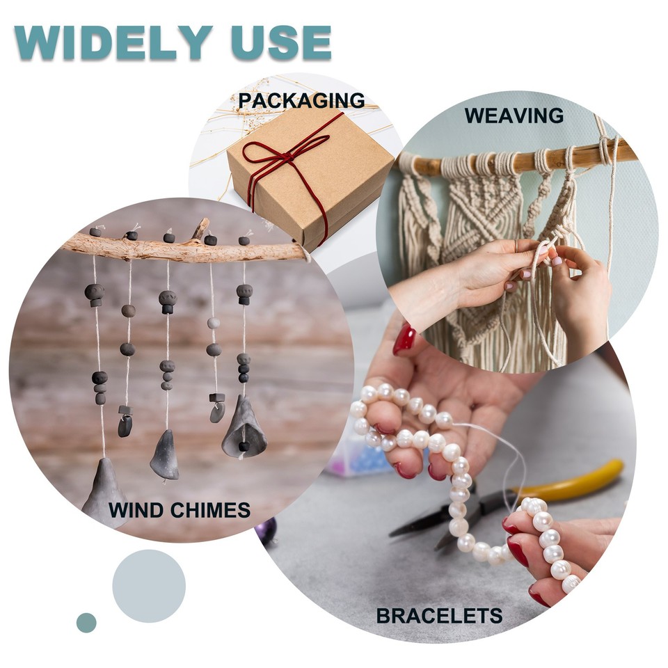 1mm Nylon String for Bracelets, 328 Yard Nylon Beading Thread Cord ...