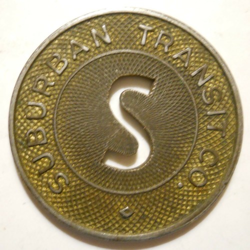 Suburban Transit Company (Columbia, South Carolina) transit token ...