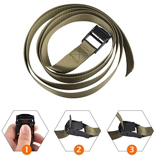 Cinch Tie Down Strap Lashing Straps Heavy Duty Nylon Straps with Cam ...