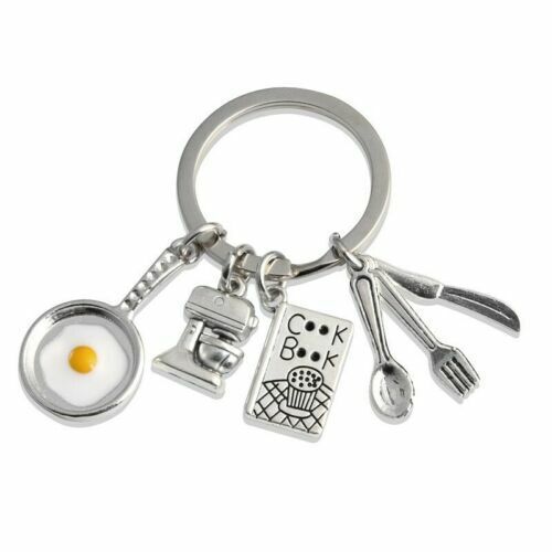For Jewelry Egg New Handmade Home Cooking Ring Fried Chef Keychain ...