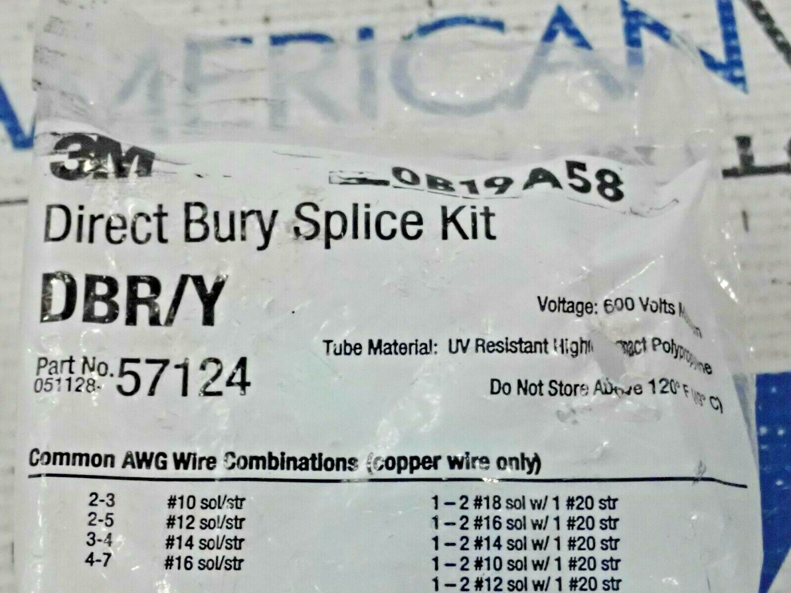3M DBR/Y DIRECT BURY SPLICE KIT 57124 NEW 2 IN BAG | eBay