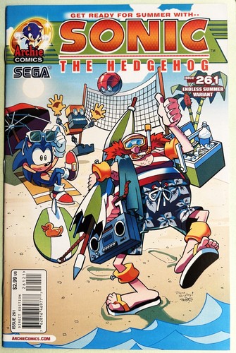 SONIC The HEDGEHOG Comic Book #261 Variant August 2014 WAVES OF CHANGE ...