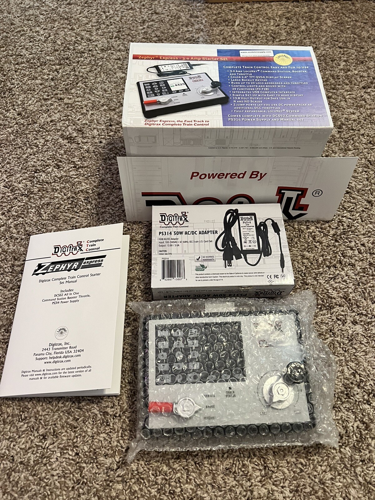 DIGITRAX ZEPHYR Express: DCC Starter Command Station Booster Throttle ...