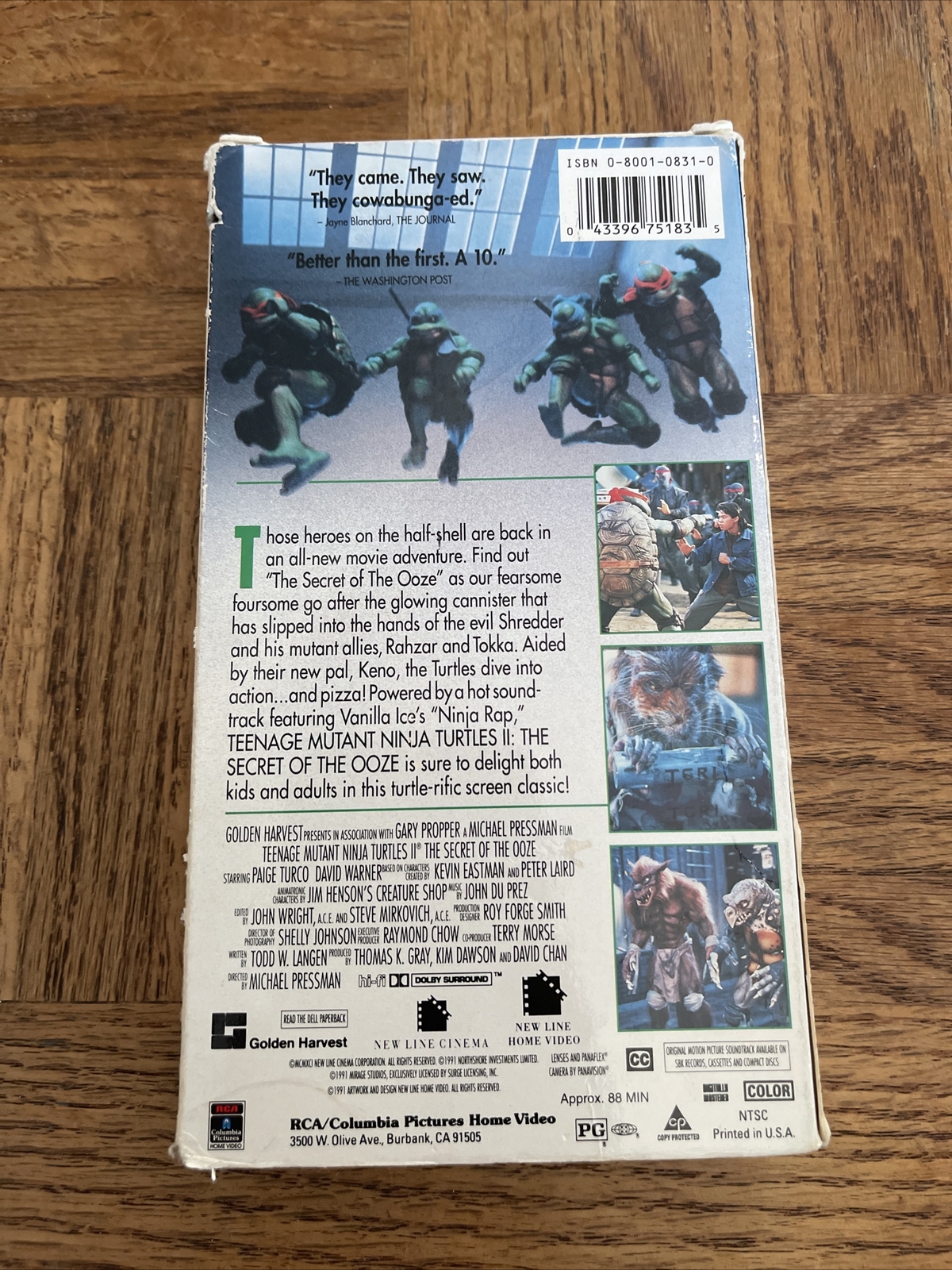 Teenage Mutant Ninja Turtles 2 VHS 43396751835| eBay