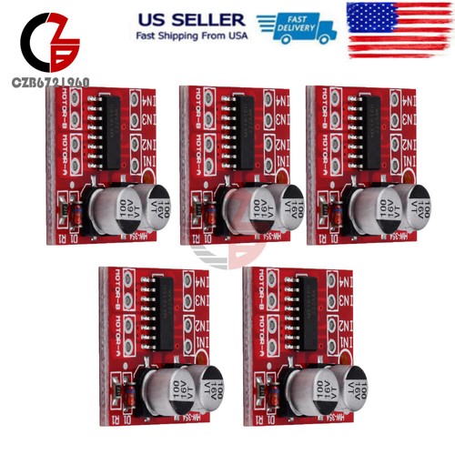5PCS Dual H-bridge Motor Driver 1.5A DC Stepper PWM Motor Drive Module ...