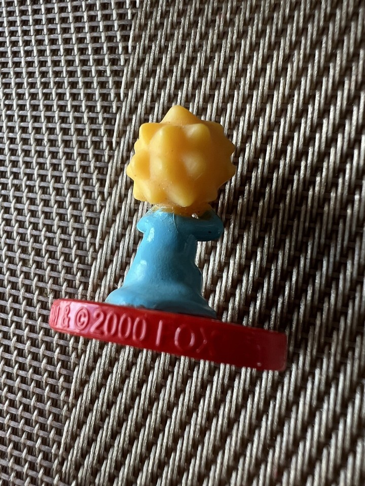 The Simpsons x 6 vintage mini plastic toy figures 1-2” by TM & 2000/ ...