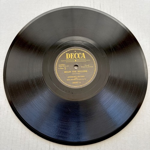 Andrews Sisters - Begin The Beguine / Ti-Pi-Tin - 78 RPM Decca 25097 | eBay