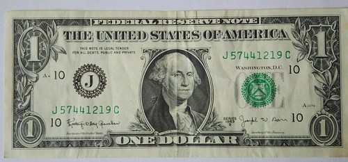 Joseph W Barr 1963B J C Kansas City BEP Note One Dollar Bill US ...