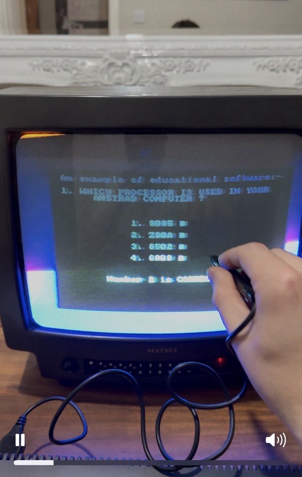 Vintage Amstrad CPC 464 Home Computer with green screen monitor, Plus ...