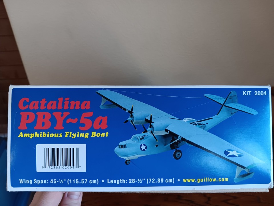 GUILLOWS CATALINA PBY-5a GIANT BALSA NON FLYING MODEL KIT 1/28 KIT NO ...