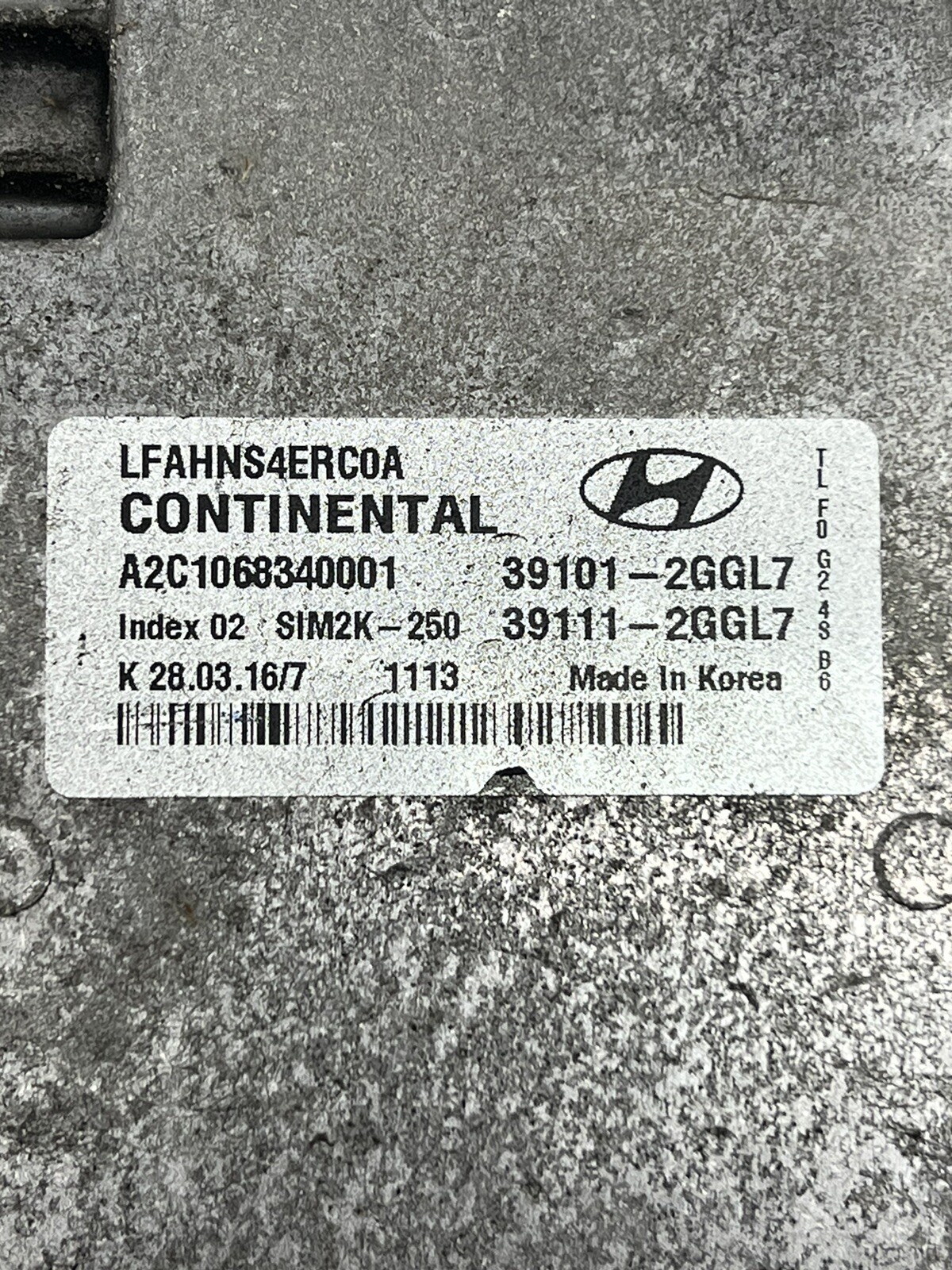 2015 2016 2017 HYUNDAI SONATA GENUINE ENGINE COMPUTER CONTROL MODULE ...