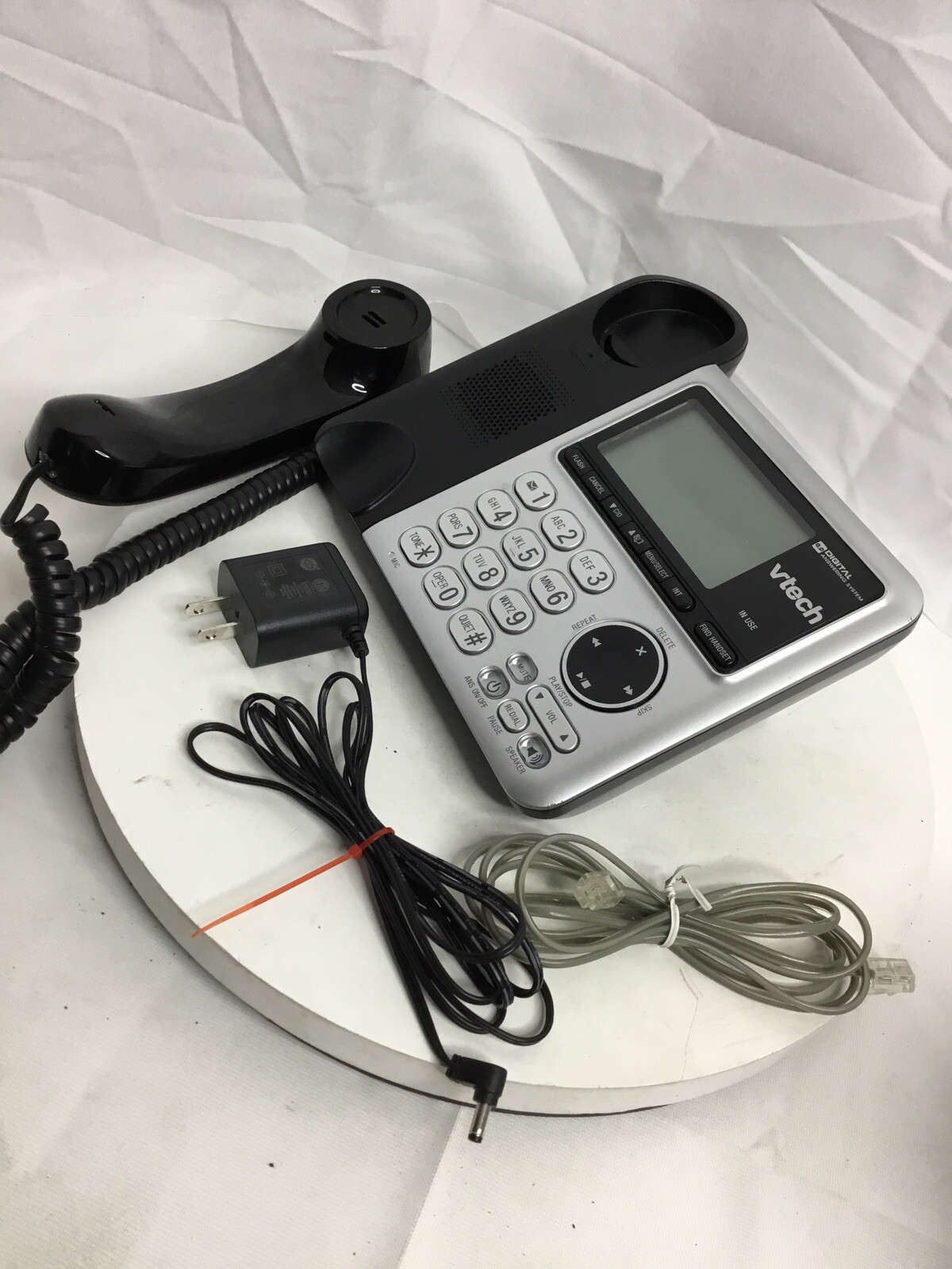 Vtech CS6649-2 DECT 6.0 Single Land Line Corded Phone BASE And Power ...