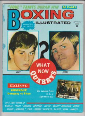 BOXING ILLUSTRATED MAGAZINE MIKE QUARRY-JERRY QUARRY SEPTEMBER 1972 | eBay