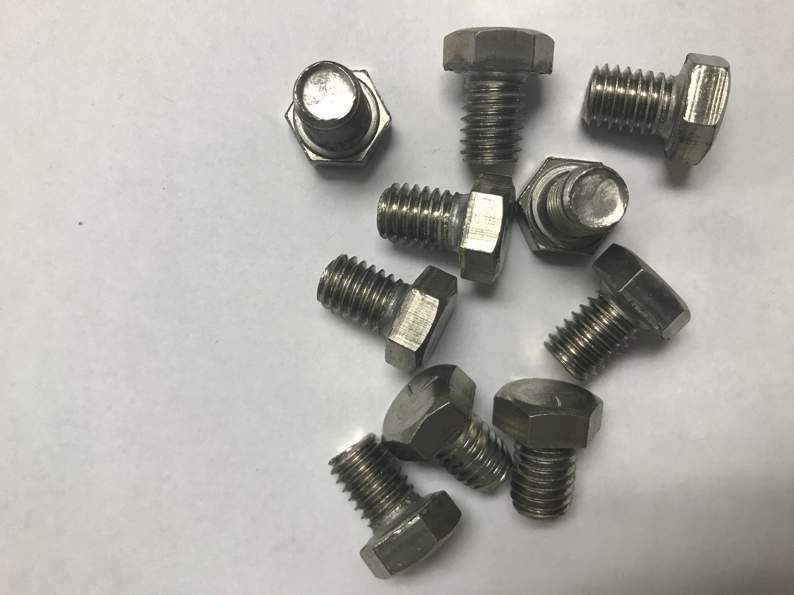 Lot of 10 MS35307-355 MIL Cap Screw Bolt 9/16" Hex Head 3/8-16 x 1/2 ...