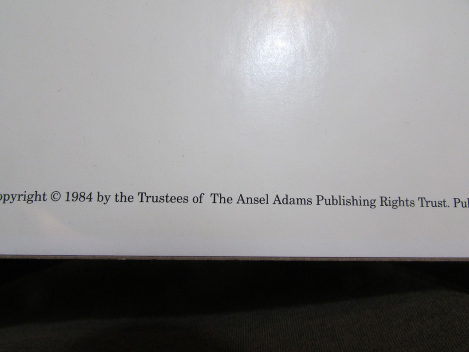 ANSEL ADAMS Oak Tree Snowstorm Yosemite Valley Ca 1948 Lithograph 24" x ...