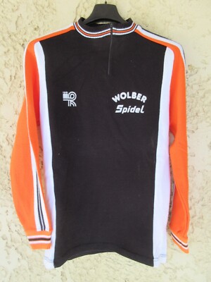 Maillot Sweat cycliste WOLBER SPIDEL 1982 vintage shirt jersey trikot 2 ...