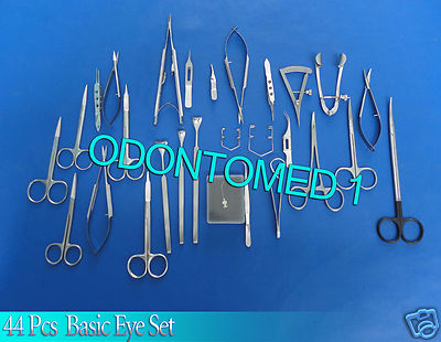 Basic Eye Set of 44 Instruments Ophthalmic Surgical Instruments | eBay
