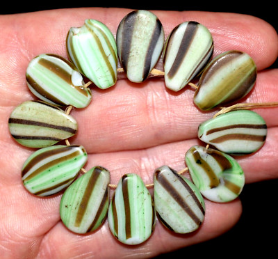 Antique Czech Molded Bohemian Tabular Tear Drop African Trade Wedding ...