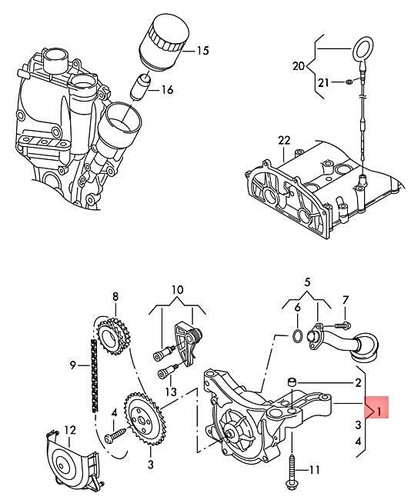 NEW VW SEAT SKODA JETTA SYNCRO LAVIDA POLO CLASSIC OIL PUMP 03C115105T ...