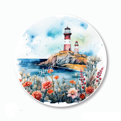 Summer Lighthouse Scrapbook Stickers Party Favors Envelope Seals Beach ...