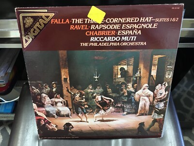 Riccardo Muti Falla Three-Cornered Hat Ravel Chabrier LP Angel Digital ...