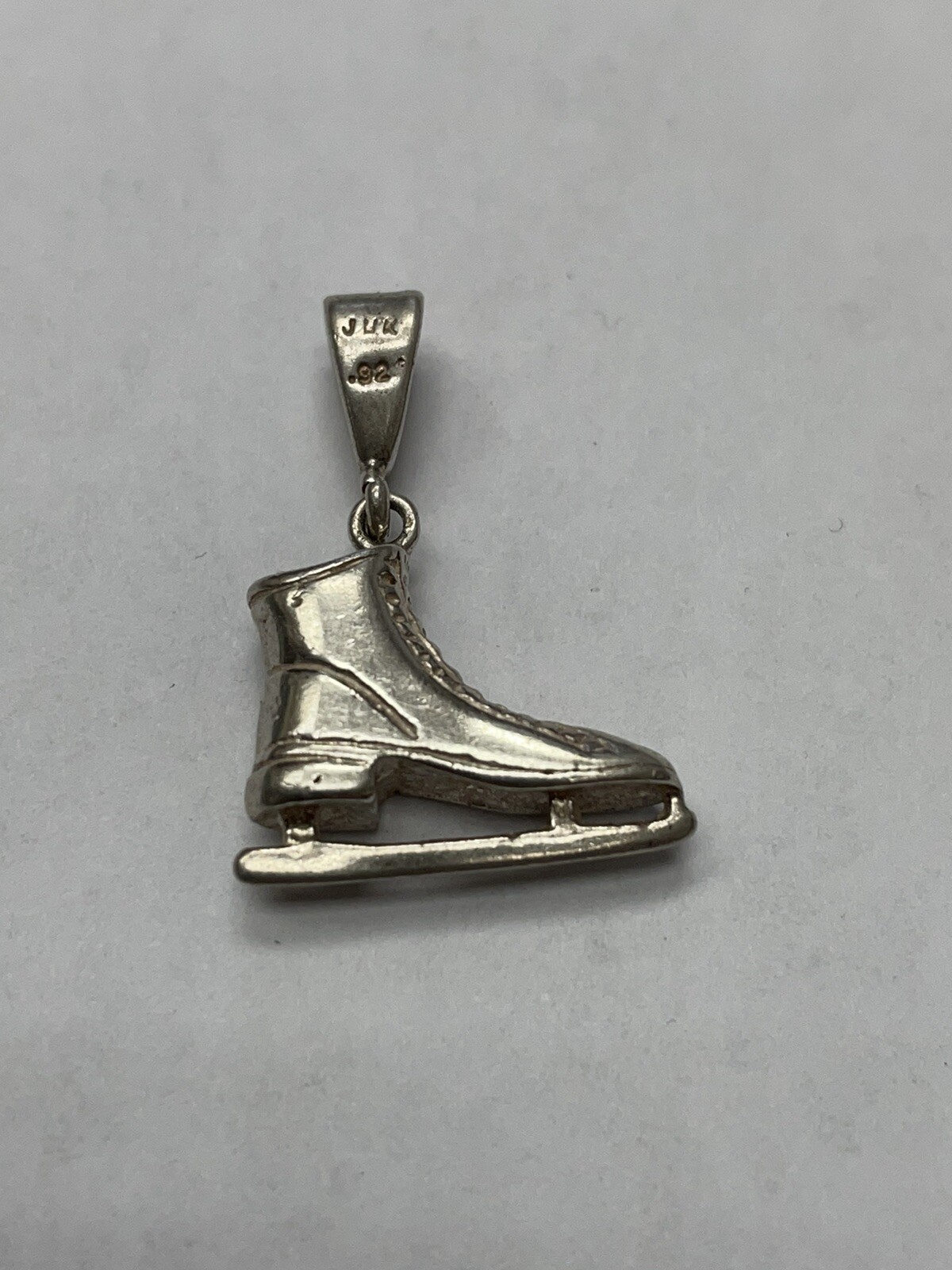 Ice Skate Sterling Silver Pendant (Figure Skating, Sp… - Gem