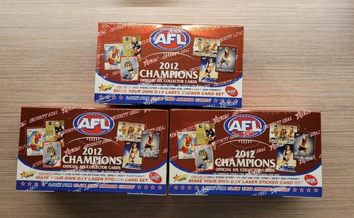2012 AFL SELECT CHAMPIONS FACTORY SEALED BOX - 36 PACKS BRAND NEW X 3 ...